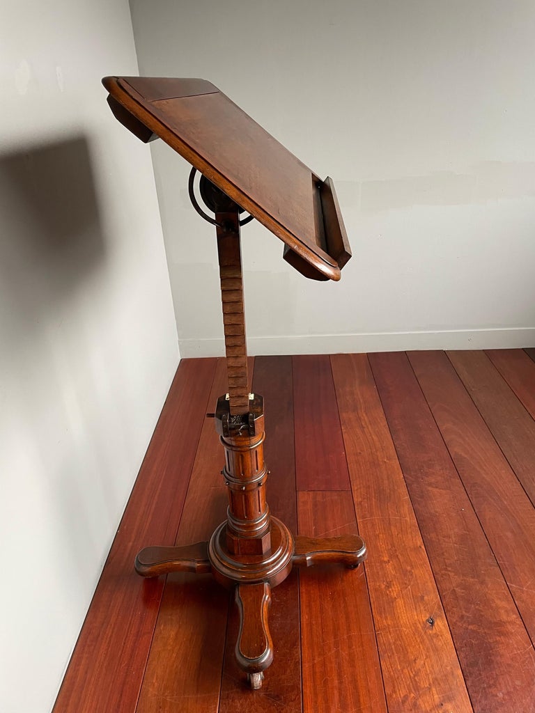 Antique Adjustable Victorian Reading Table / Side Table / Lectern by ...