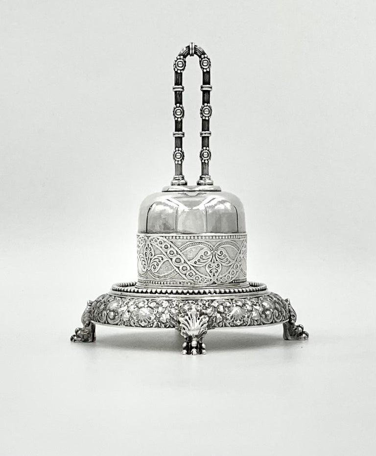 Antique Aesthetic Movement Tiffany and Co. Sterling Silver Bell on ...