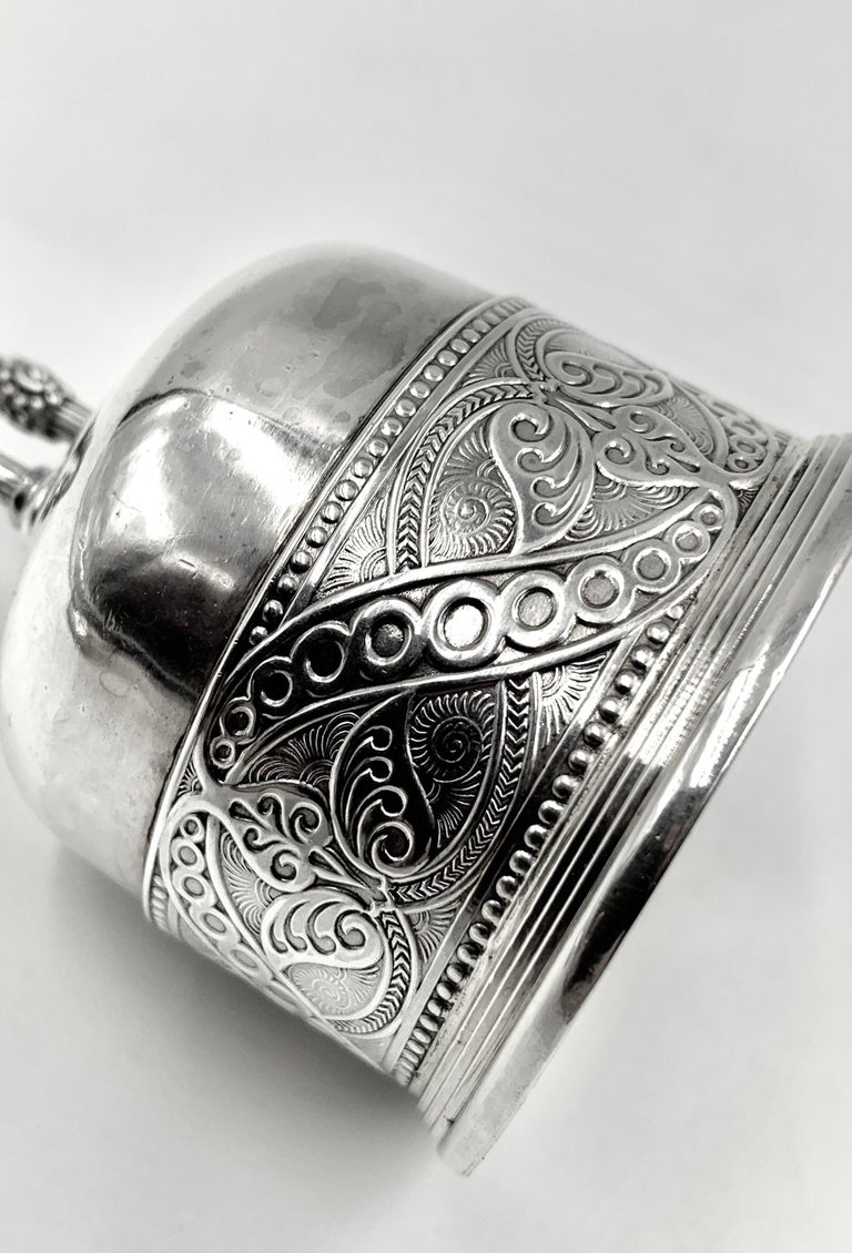 Antique Aesthetic Movement Tiffany and Co. Sterling Silver Bell on ...