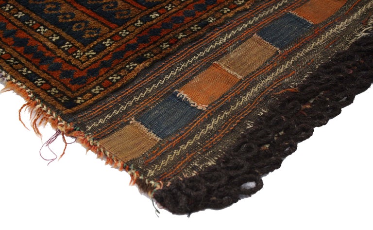 Antique Afghan Baluch Balisht Bag, Tribal Style Tapestry, Nomadic Wall ...