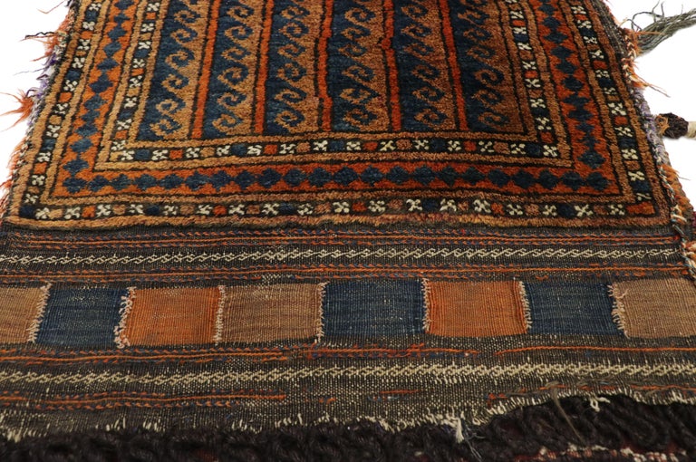 Antique Afghan Baluch Balisht Bag, Tribal Style Tapestry, Nomadic Wall ...