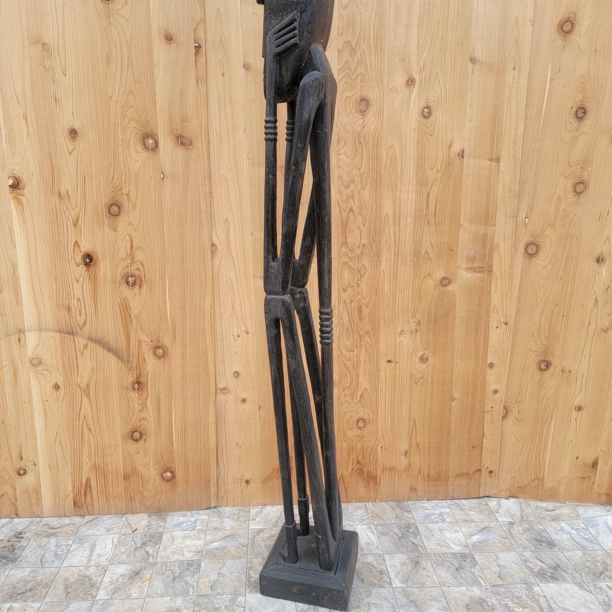 Antique African Carved Tribal Statue at 1stDibs