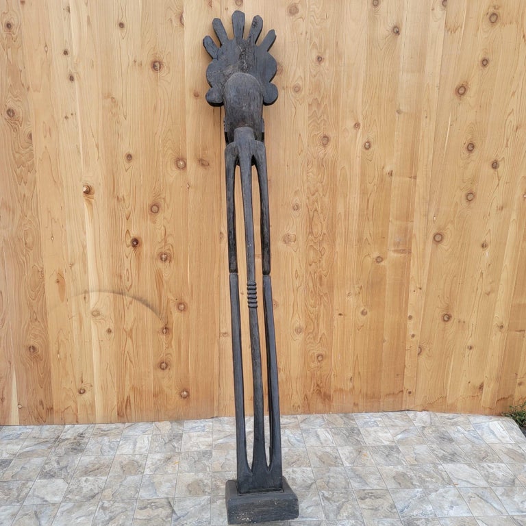 Antique African Carved Tribal Statue For Sale at 1stDibs