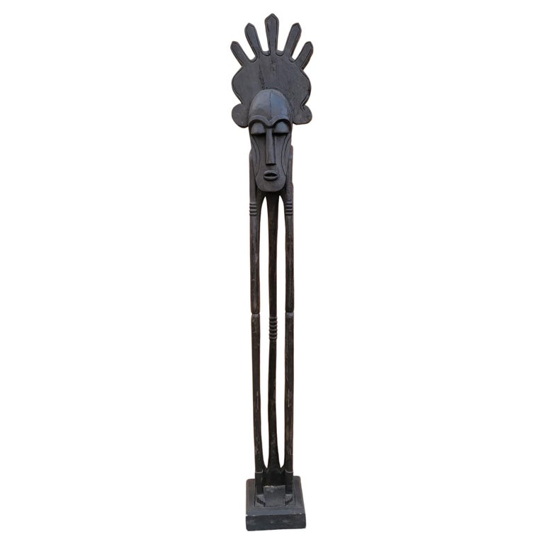 Antique African Carved Tribal Statue For Sale at 1stDibs