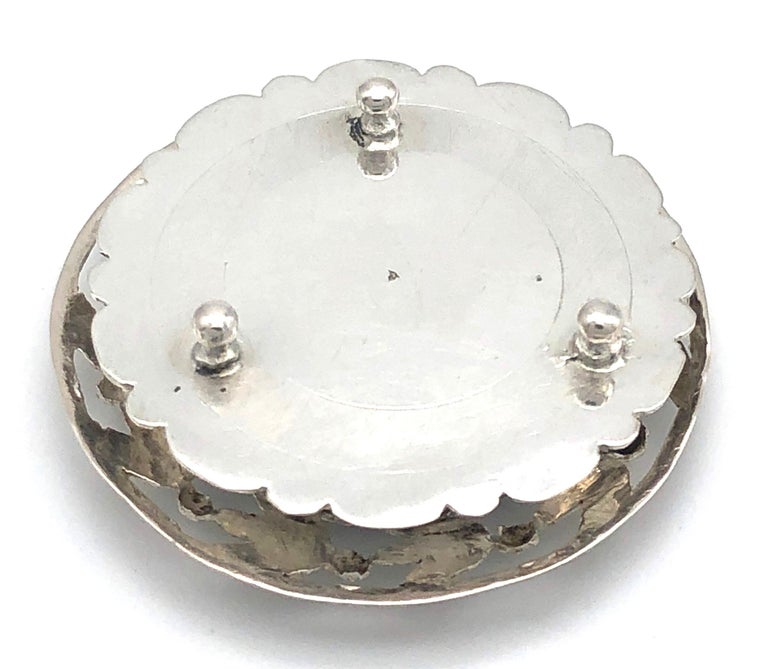 Antique Agnus Dei Silver Host Case Box For Sale at 1stDibs