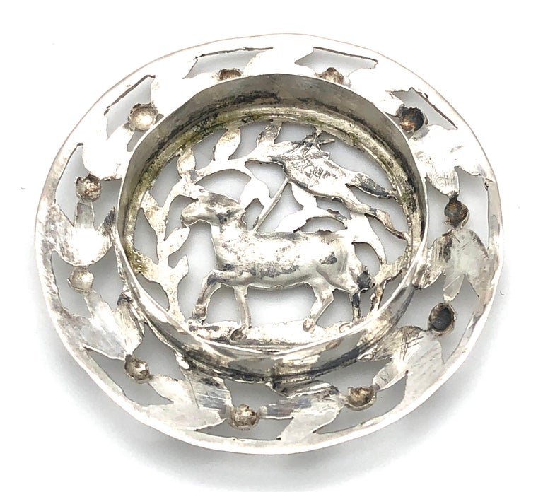 Antique Agnus Dei Silver Host Case Box For Sale at 1stDibs