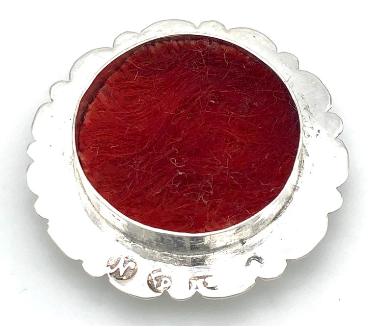 Antique Agnus Dei Silver Host Case Box For Sale at 1stDibs