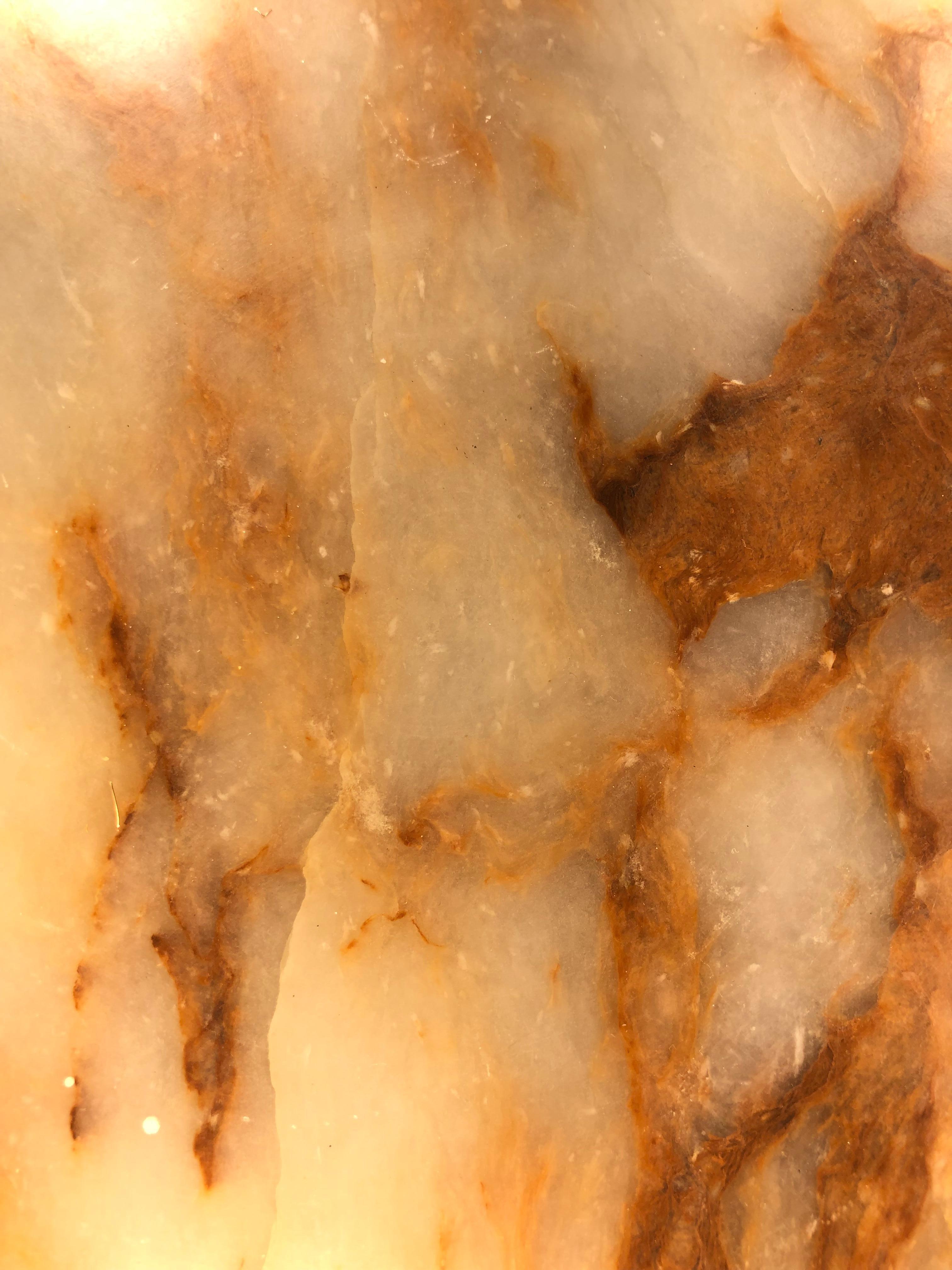 Antique Alabaster Plafonnier Chandelier at 1stDibs