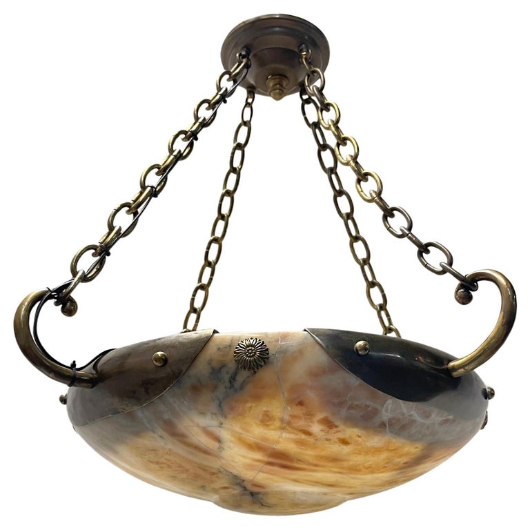 Antique Alabaster with Bronze Fittings For Sale at 1stDibs