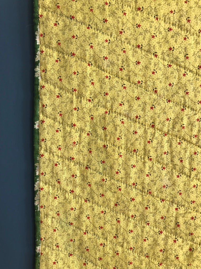 Antique American 1880's "Lone Star" Yellow Handmade Patchwork Quilt at ...