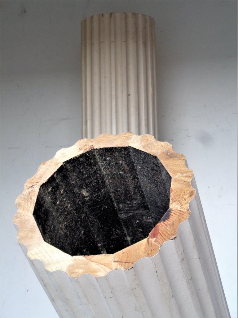 Antique American Architectural Fluted Wood Columns For Sale at 1stDibs