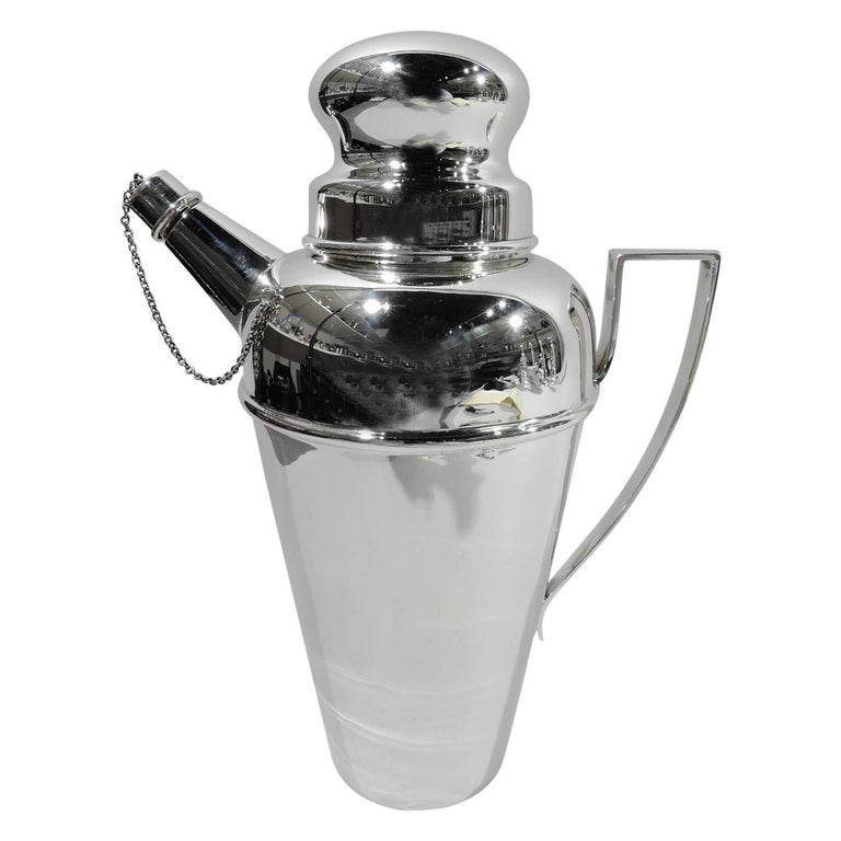 Antique American Art Deco Sterling Silver Cocktail Shaker at 1stDibs