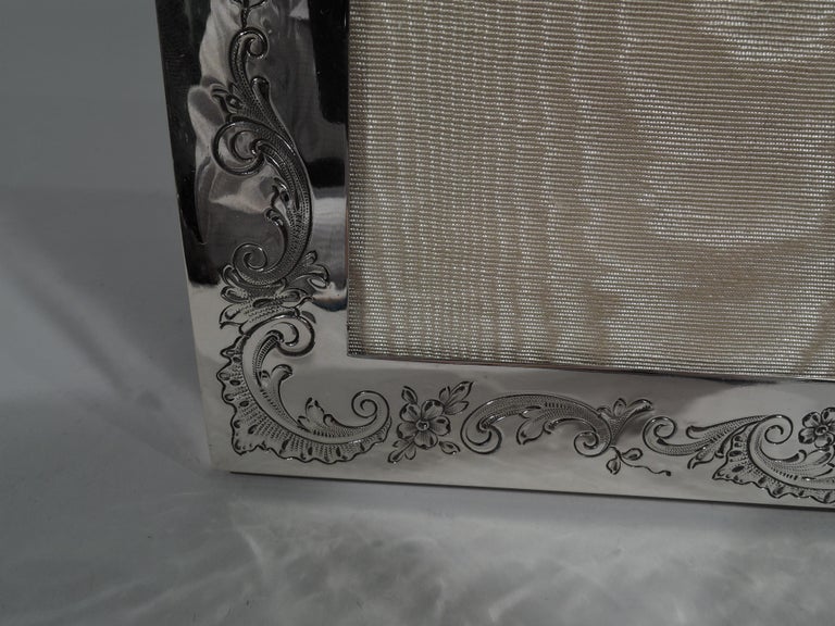 Antique American Art Nouveau Sterling Silver Picture Frame For Sale at ...