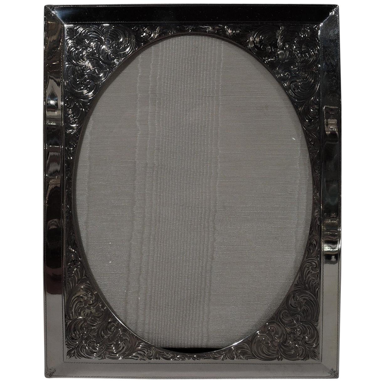 Antique Kerr Art Nouveau Sterling Silver Picture Frame For Sale at 1stDibs