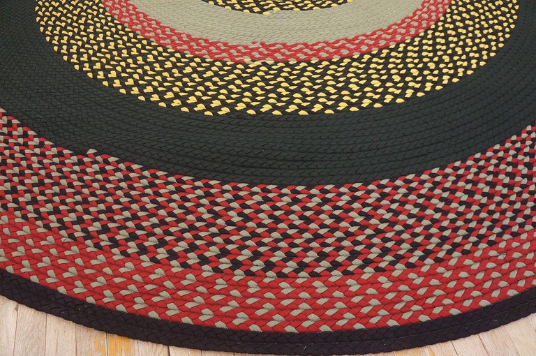 1980s American Braided Rug ( 10' x 11'4" - 304 x 345 cm ) For Sale at ...