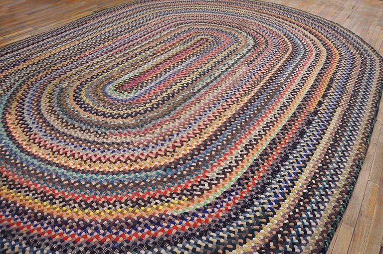 Mid 20th Century American Braided Rug ( 10'3" X 14' - 312 X 467 ) For ...