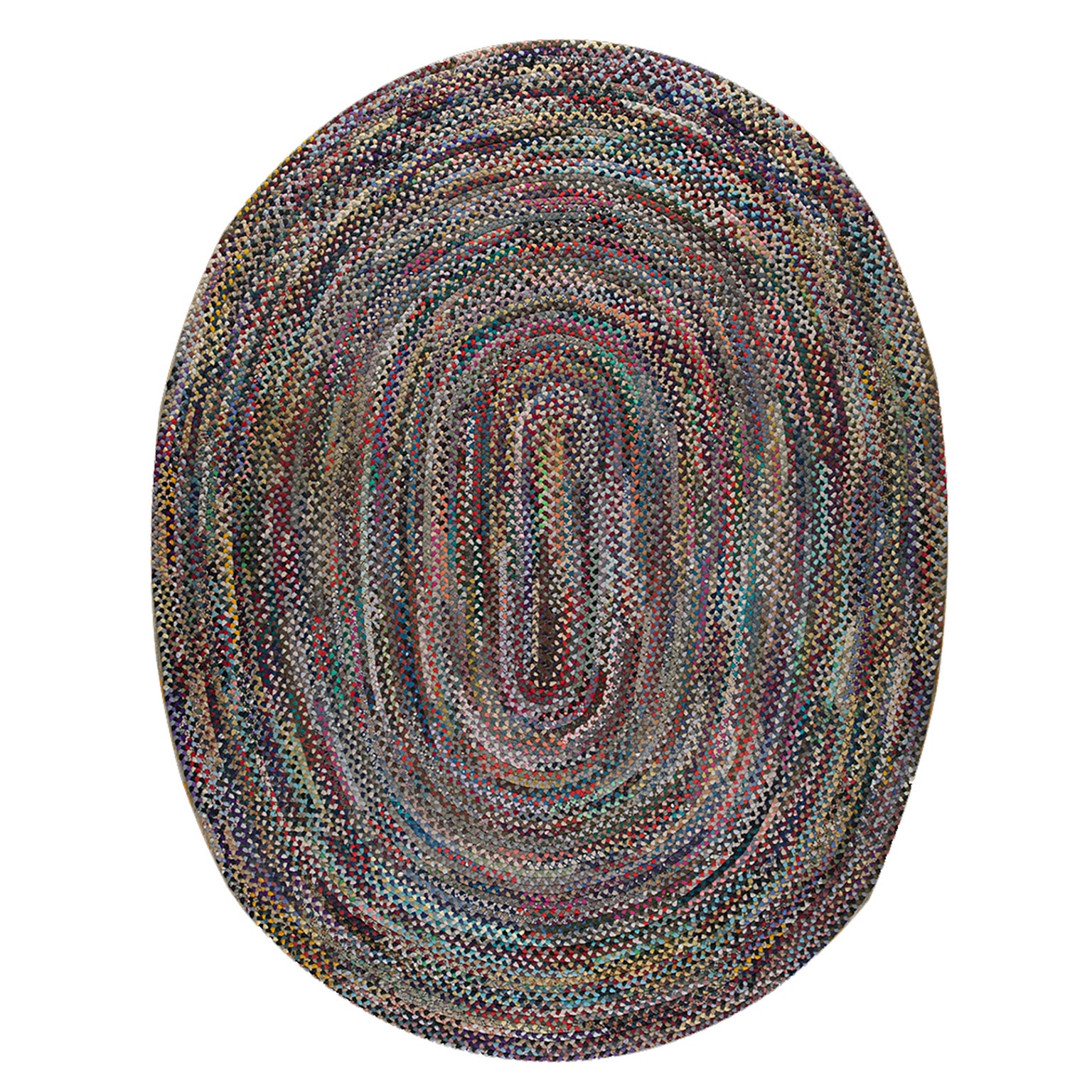 1980s American Braided Rug ( 10' x 11'4" - 304 x 345 cm ) For Sale at ...