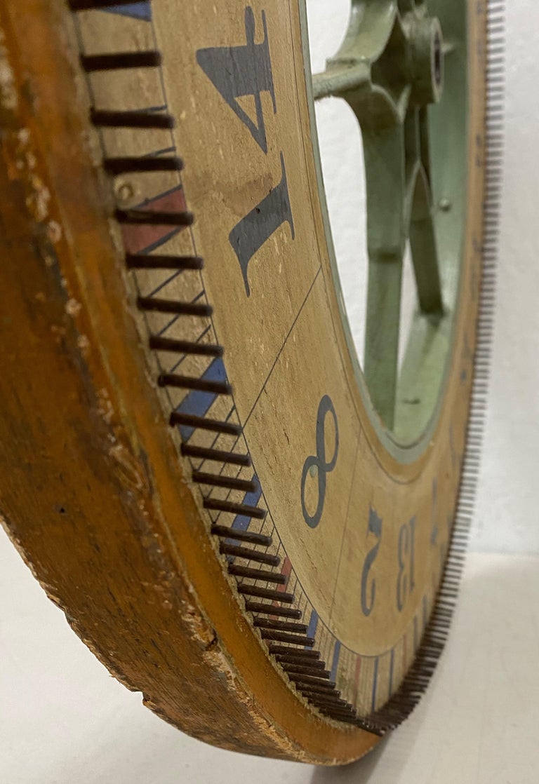 Antique American Carnival Game Wheel, Early 20th Century at 1stDibs
