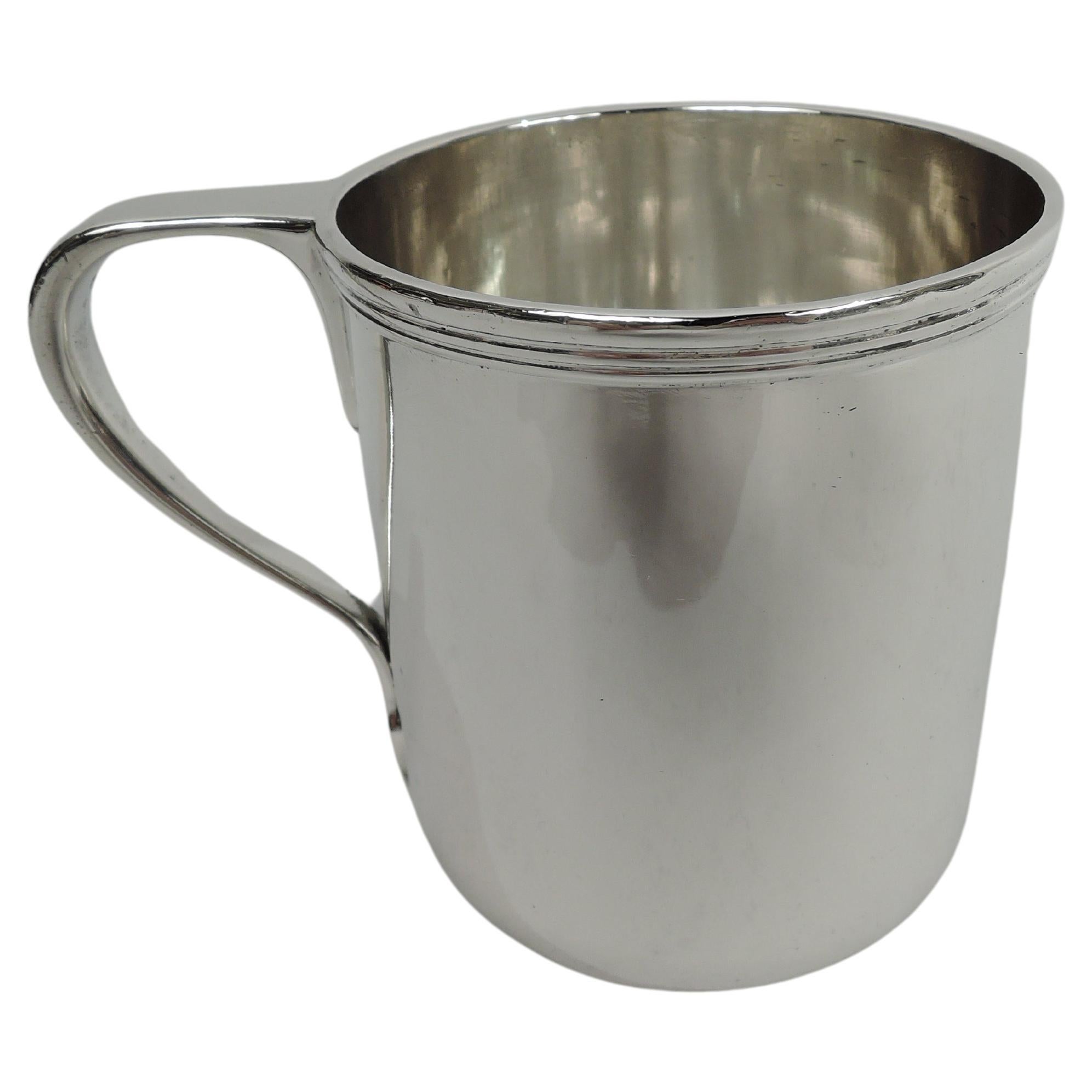 Antique New York Classical Coin Silver Baby Cup by Eoff and Connor For ...