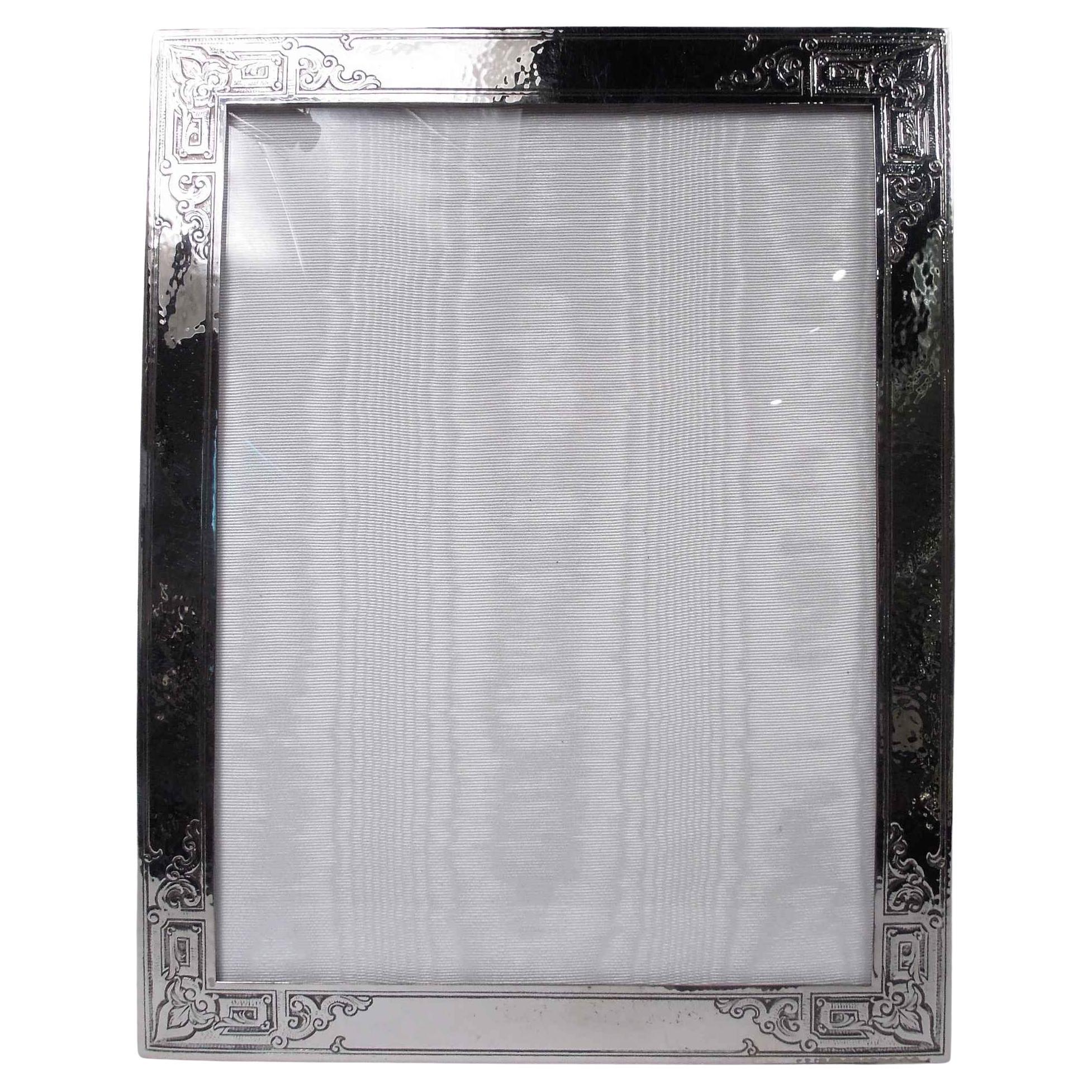 Antique American Edwardian Classical Hand-Hammered Picture Frame For ...