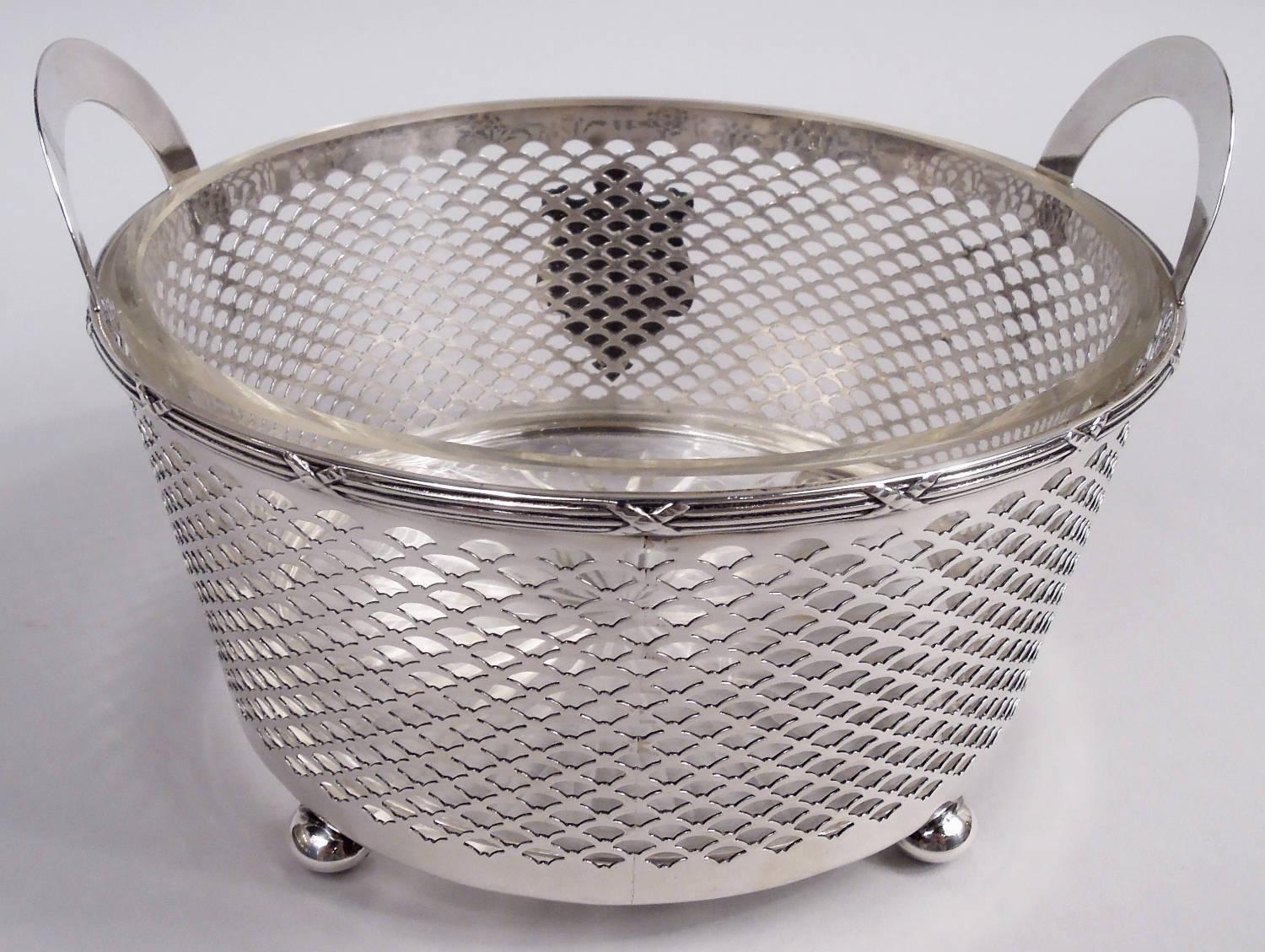 Antique American Edwardian Classical Sterling Silver Ice Bucket For ...