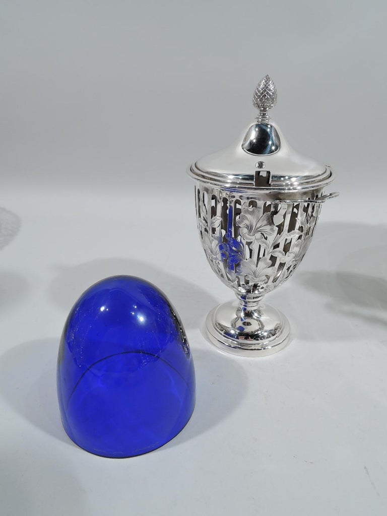 Antique American Edwardian Georgian Sterling Silver Jam Jar For Sale at ...