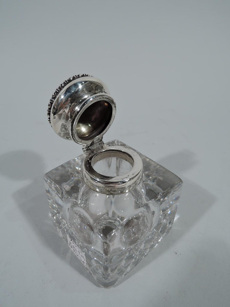 Antique American Edwardian Sterling Silver Inkwell on Stand by Gorham ...