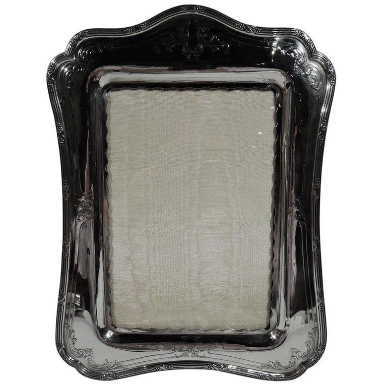 Antique American Edwardian Sterling Silver Picture Frame For Sale at ...
