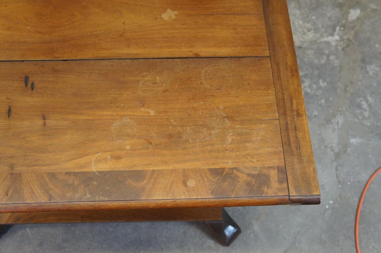 Antique American Empire Mahogany Double Pedestal Pillar and Scroll ...