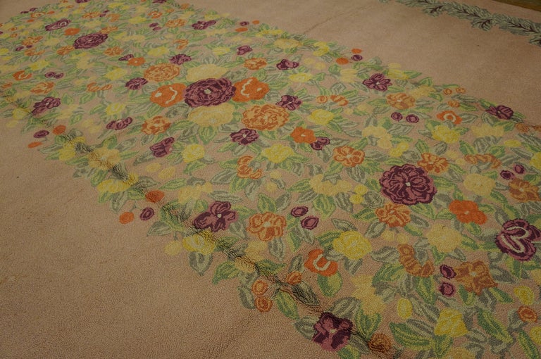 Antique American Hooked Rug For Sale at 1stDibs
