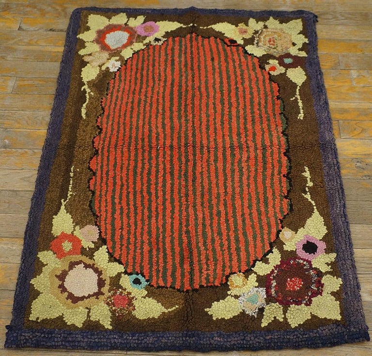 Early 20th Century American Hooked Rug ( 2'3" x 3' - 68 x 92 ) For Sale ...