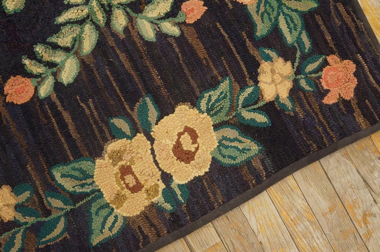 Early 20th Century American Hooked Rug ( 3' 3'' x 6' 1'' - 99 x 185 cm ...