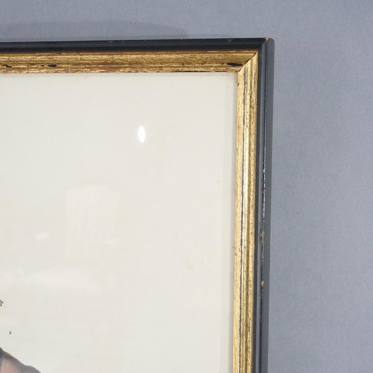 Antique American Indian Lithograph Published by Daniel Rice and James ...