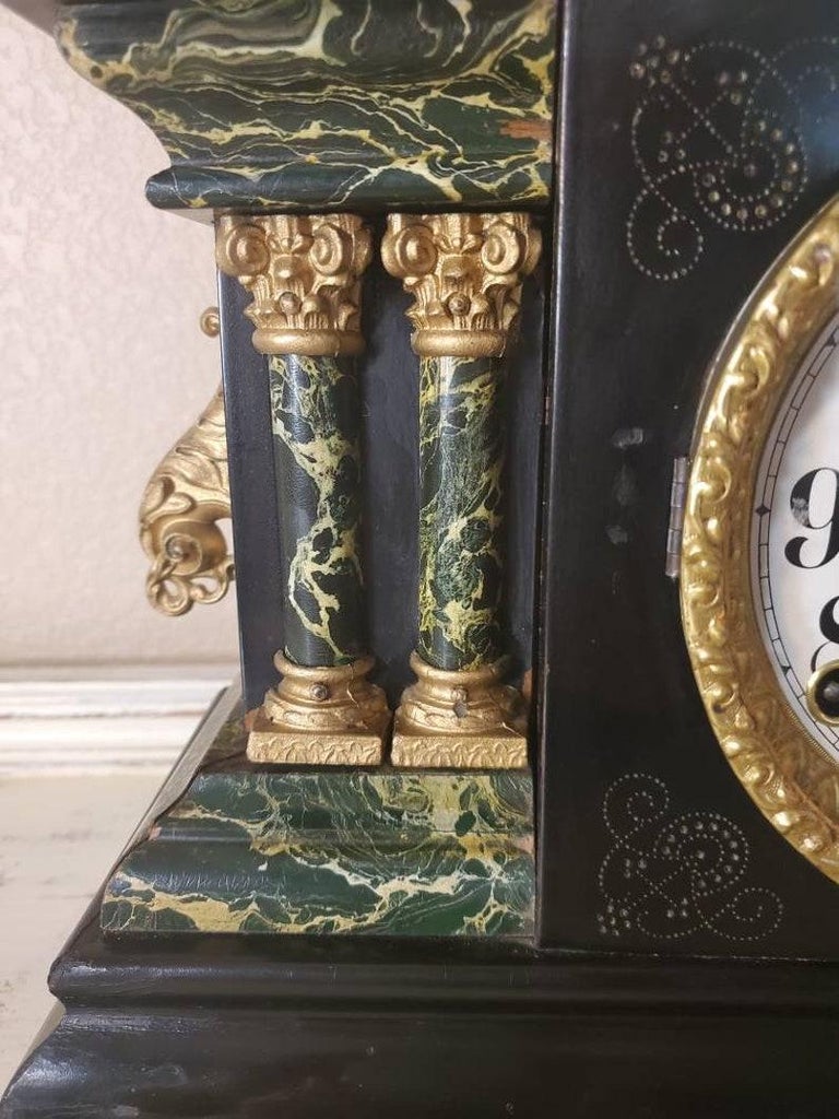 Antique American Ingraham Mantel Clock at 1stDibs | ingraham antique ...
