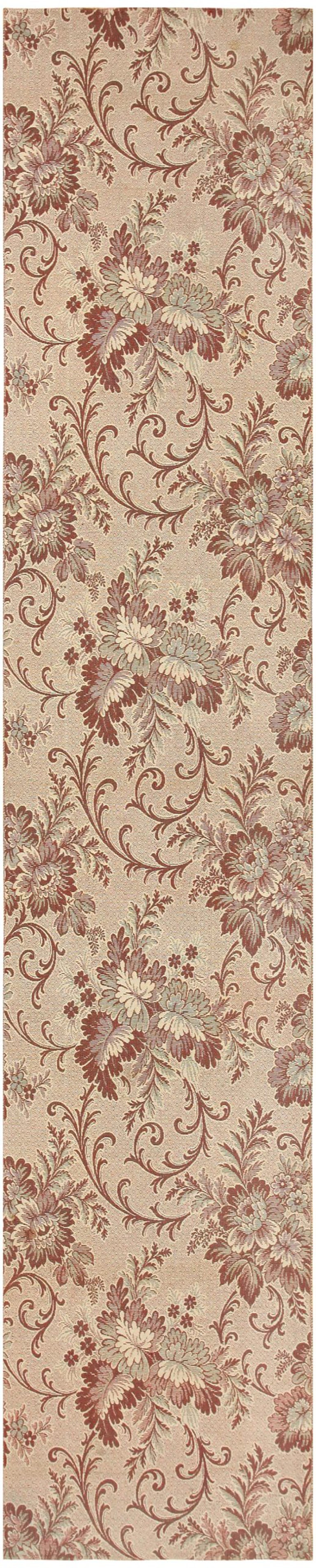 Antique American Ingrain Runner Rug 3' x 14'8" For Sale at 1stDibs