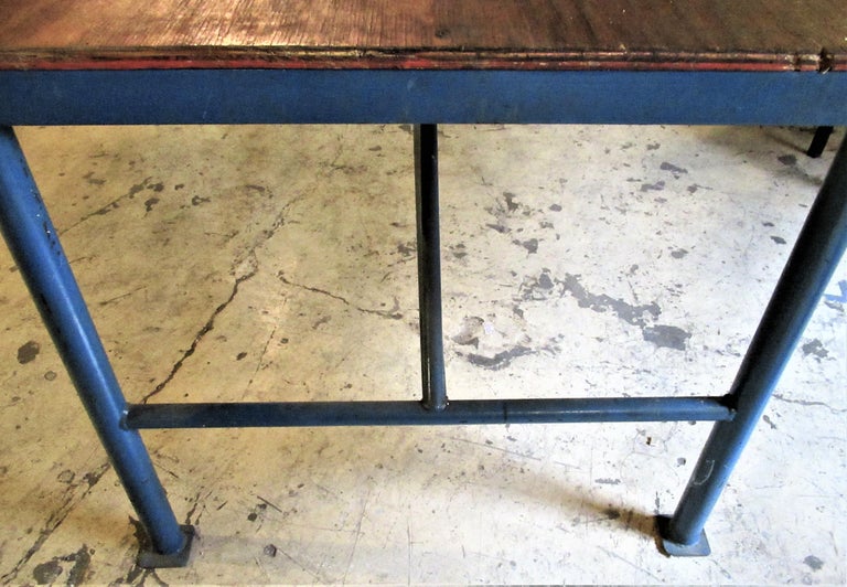 Antique American Industrial Work Table at 1stDibs
