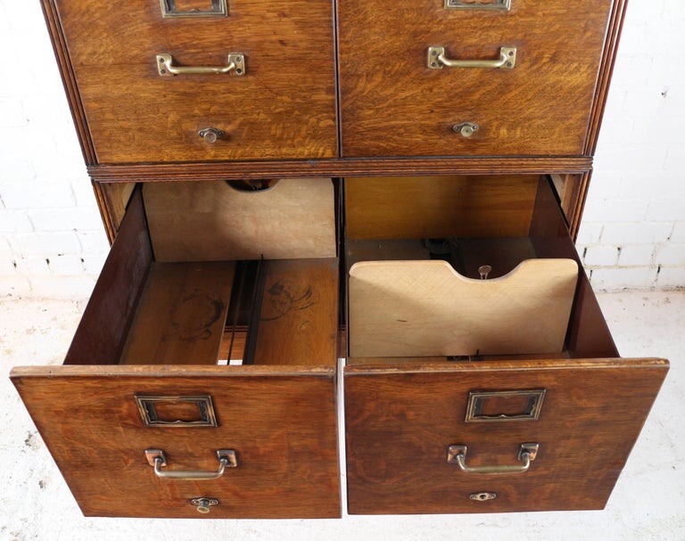 Antique American Oak Filing Cabinet, circa 1910 at 1stDibs