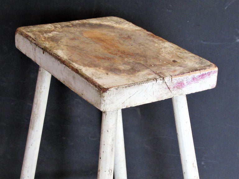 Antique American Primitive Stool at 1stDibs