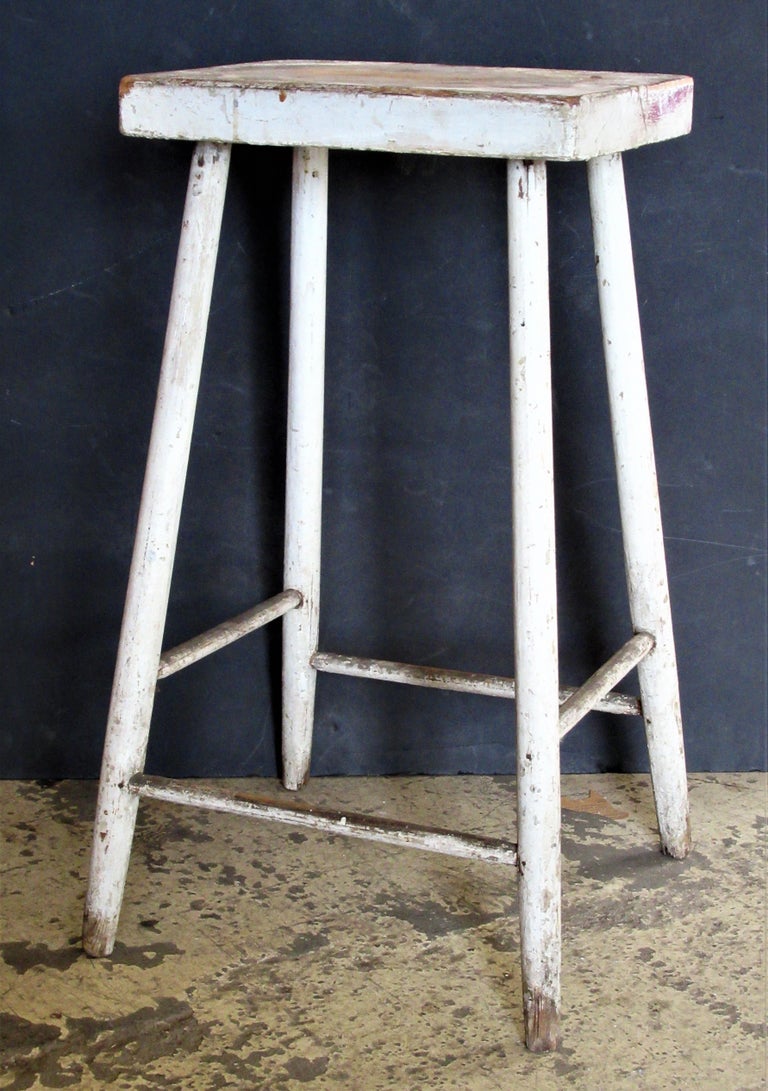 Antique American Primitive Stool at 1stDibs