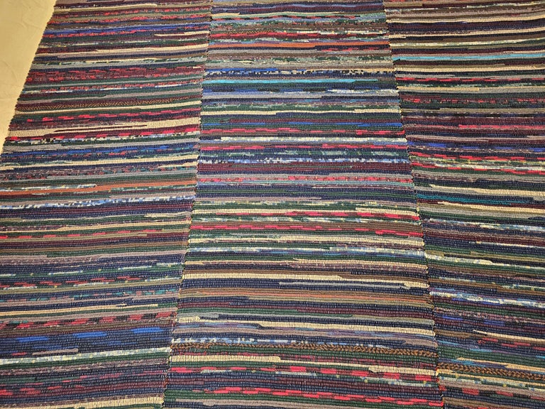 Antique American Rag Rug, 1st Quarter of the 1900s For Sale at 1stDibs
