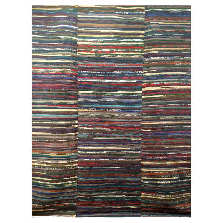 Antique American Rag Rug, 1st Quarter of the 1900s For Sale at 1stDibs