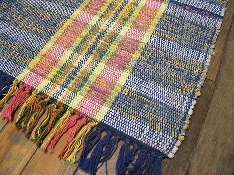 Antique American Rag Rug For Sale at 1stDibs