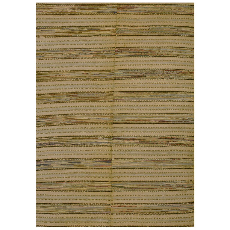 Late 19th Century American Shaker Rag Rug ( 6'3" x 9' - 190 x 275 cm ...