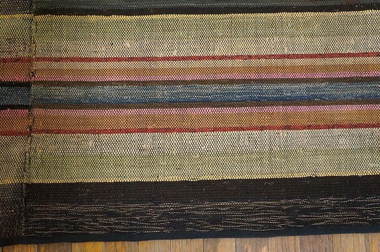 Antique American Rag Rug For Sale at 1stDibs | 8x12 area rugs