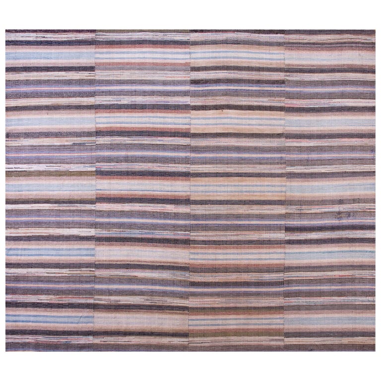 Antique American Rag Rug For Sale at 1stDibs