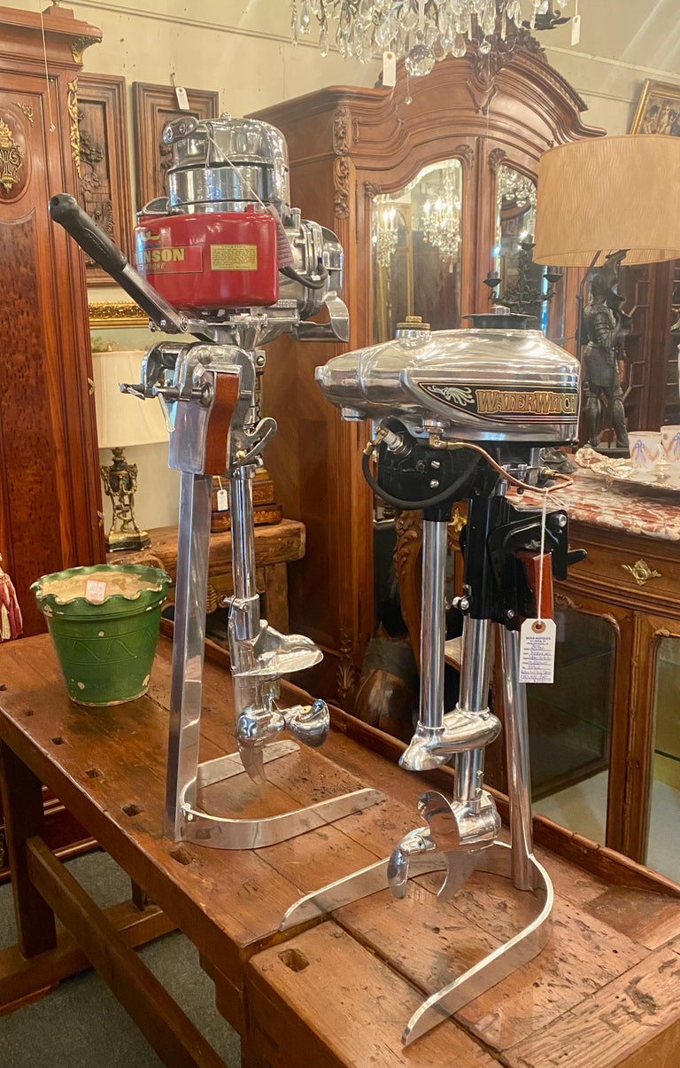 Antique American Sears WaterWitch Outboard Motor on Custom-Made Stand ...