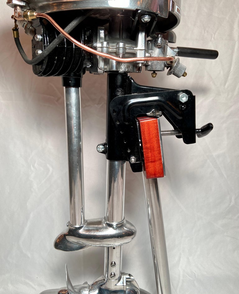 Antique American Sears WaterWitch Outboard Motor on Custom-Made Stand ...