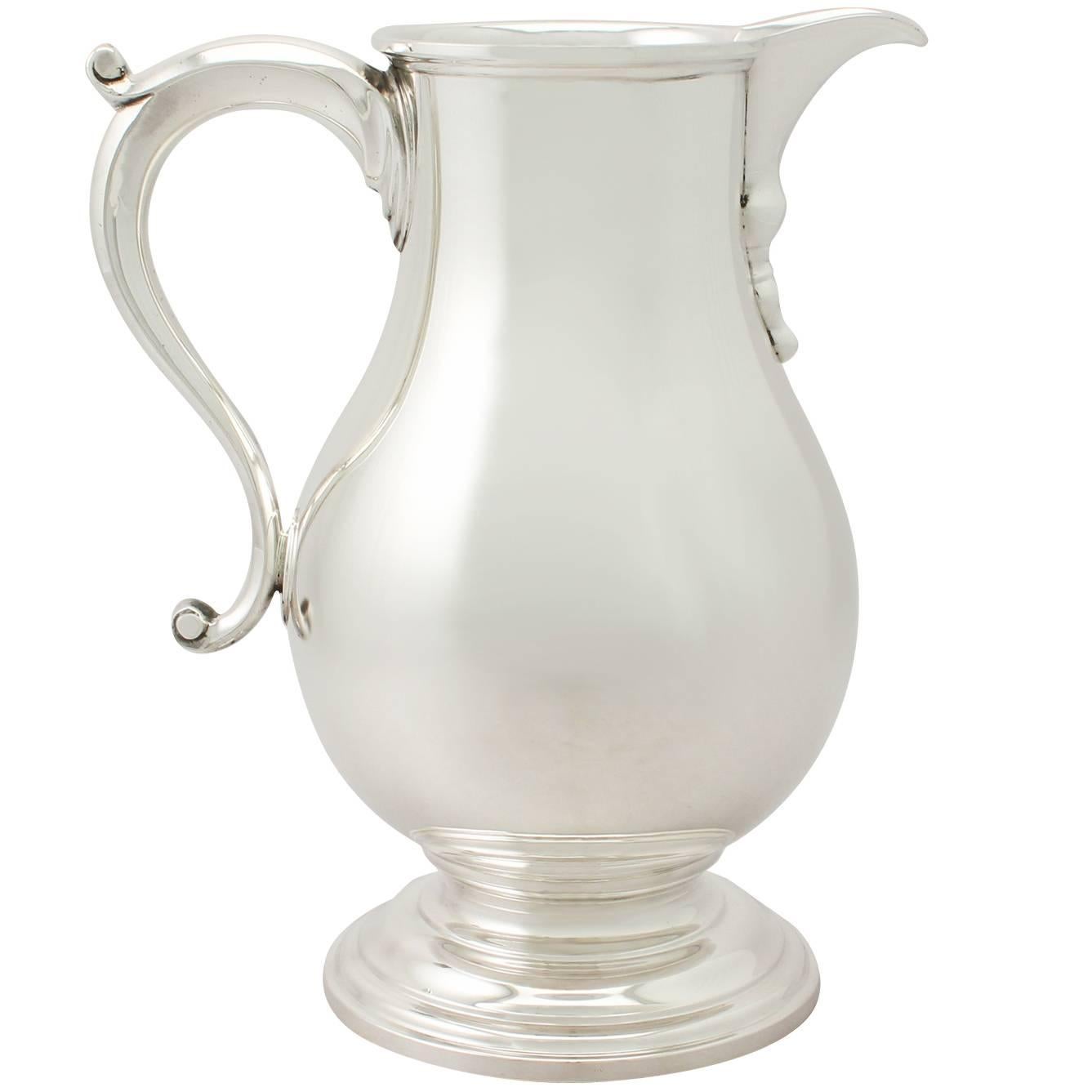 1880s Antique Indian Silver Water Jug at 1stdibs