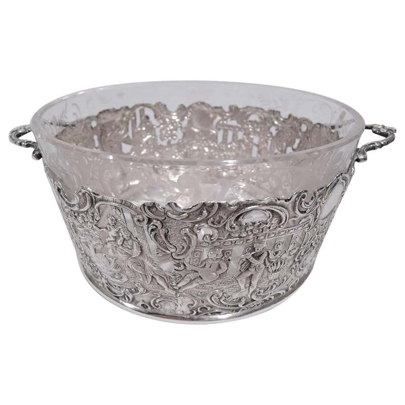 Buccellati Italian Modern Hand-Hammered Sterling Silver Ice Bucket For ... Buccellati Italian Modern Hand-Hammered Sterling Silver Ice Bucket For ...