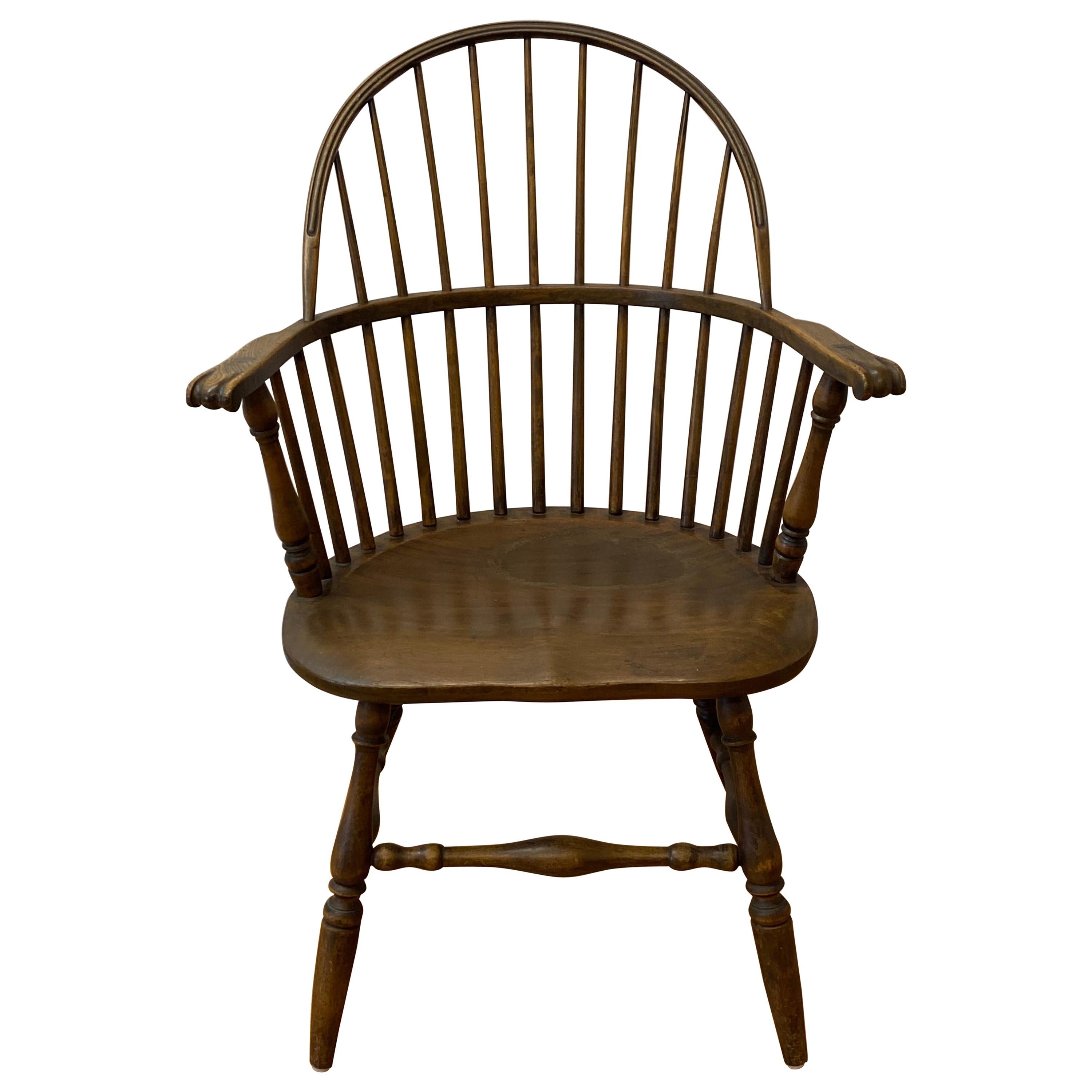 American Sack Back Windsor Chair With Provenance 18th Century